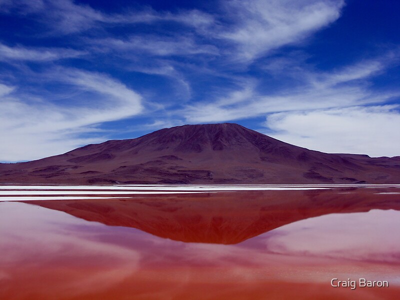 "The Red Lake" by Craig Baron | Redbubble