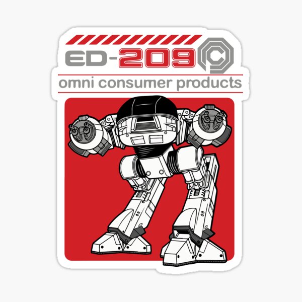 Ed 209 Stickers | Redbubble