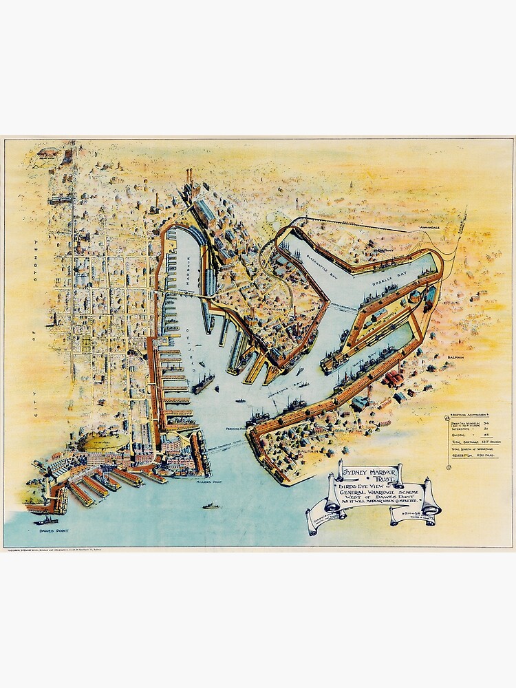 "Map of Darling Harbour, Sydney 1912" Photographic Print by anmm ...