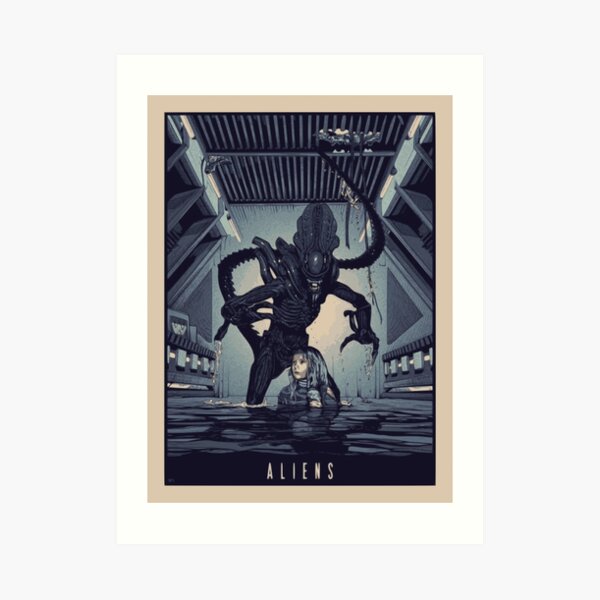 "Aliens: The Movie Fanart - Sci-Fi Horror Design" Art Print by ...