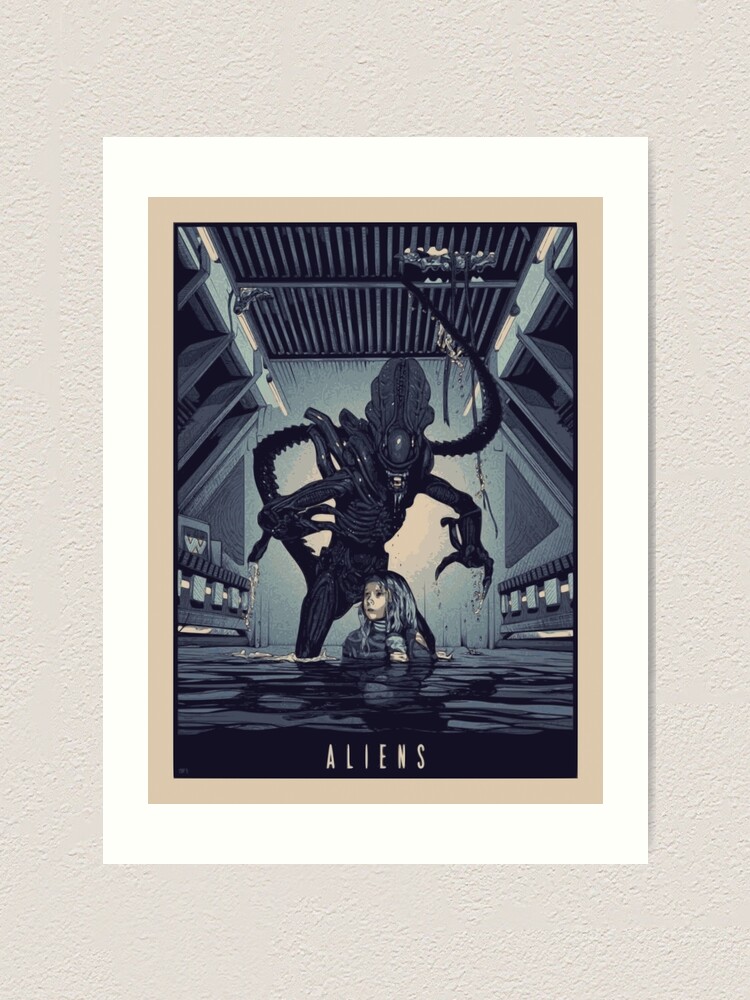 "Aliens: The Movie Fanart - Sci-Fi Horror Design" Art Print by ...
