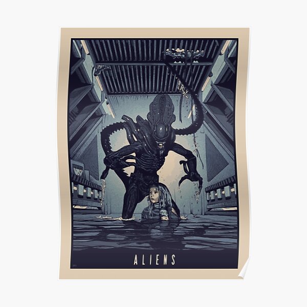 "Aliens: The Movie Fanart - Sci-Fi Horror Design" Poster for Sale by ...