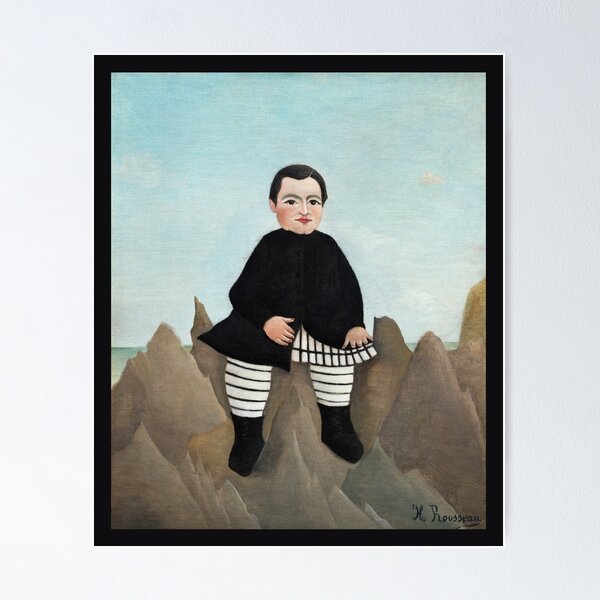 "Boy on the Rocks (ca. 1895–1897) By Henri Rousseau" Poster for Sale by ...
