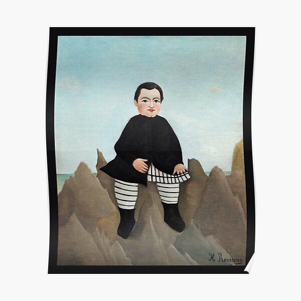 "Boy on the Rocks (ca. 1895–1897) By Henri Rousseau" Poster by ...