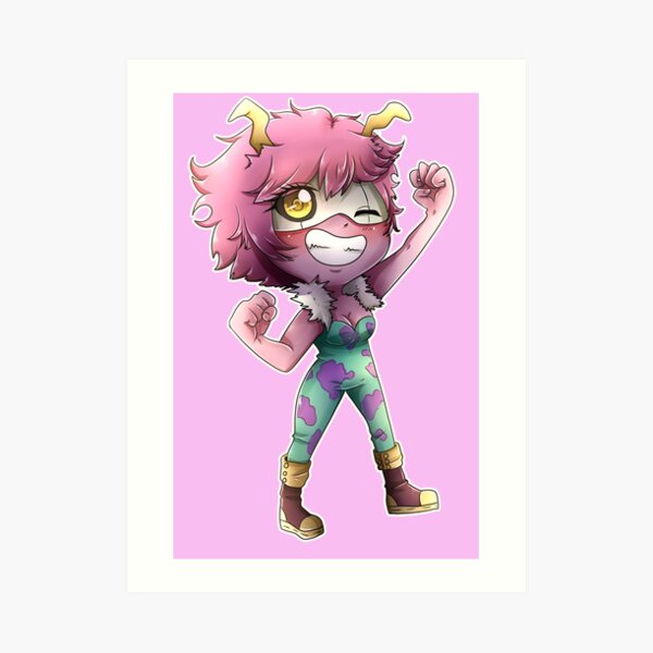 "Chibi Mina Ashido" Art Print by SenpaiHero | Redbubble