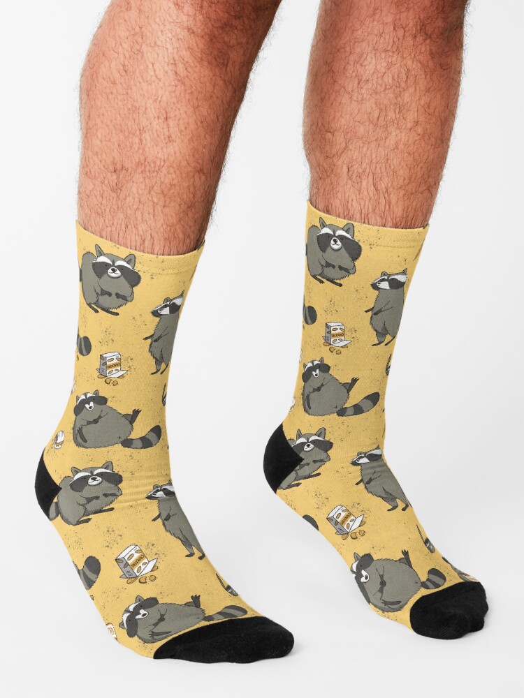 "Rascally Raccoons" Socks for Sale by emseeitch | Redbubble