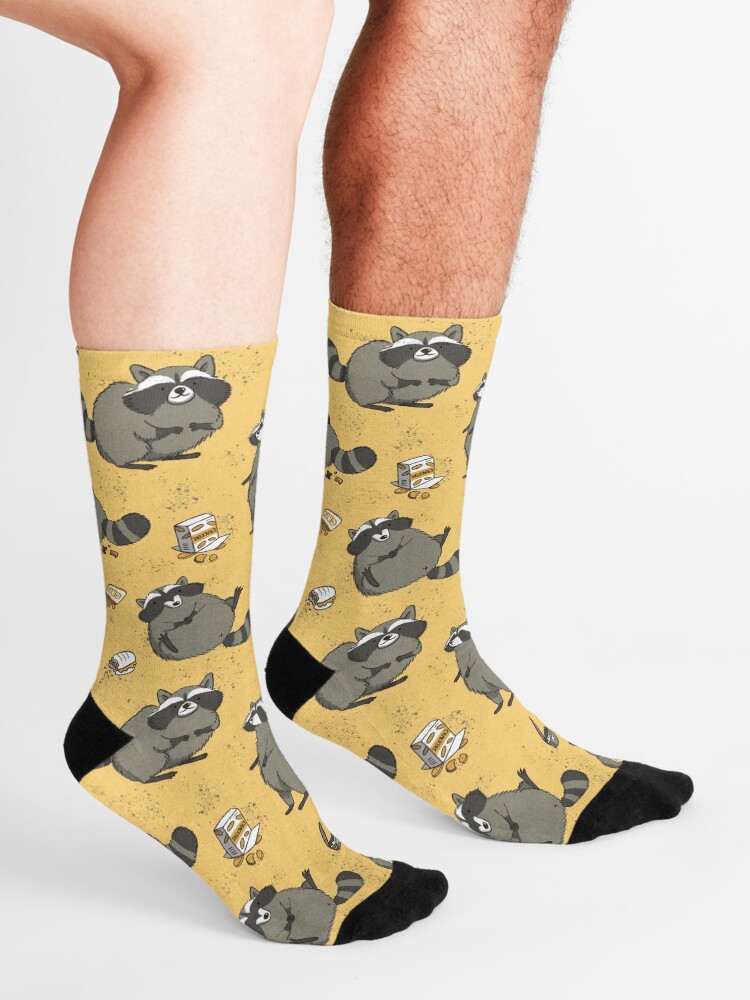 "Rascally Raccoons" Socks by emseeitch | Redbubble