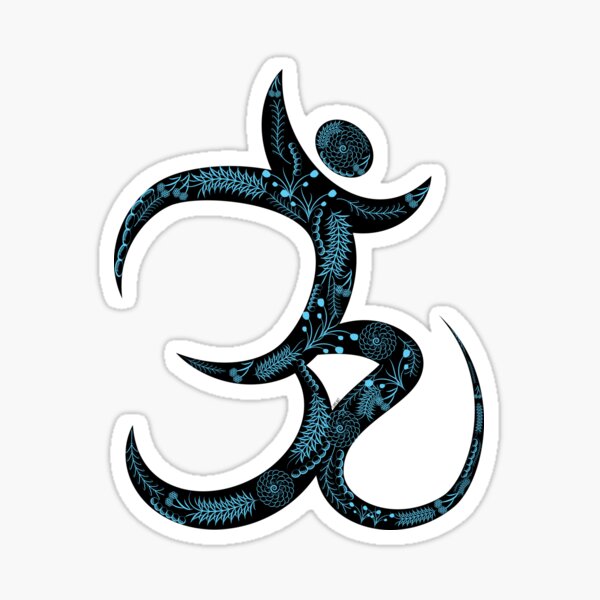 "Decorative Om" Sticker by famenxt | Redbubble