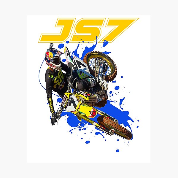 Lámina fotográfica «James Stewart Bubba JS7 # 7 Motocross y Supercross ...
