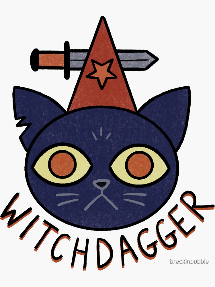 "WITCHDAGGER" Sticker for Sale by breckinbubble | Redbubble