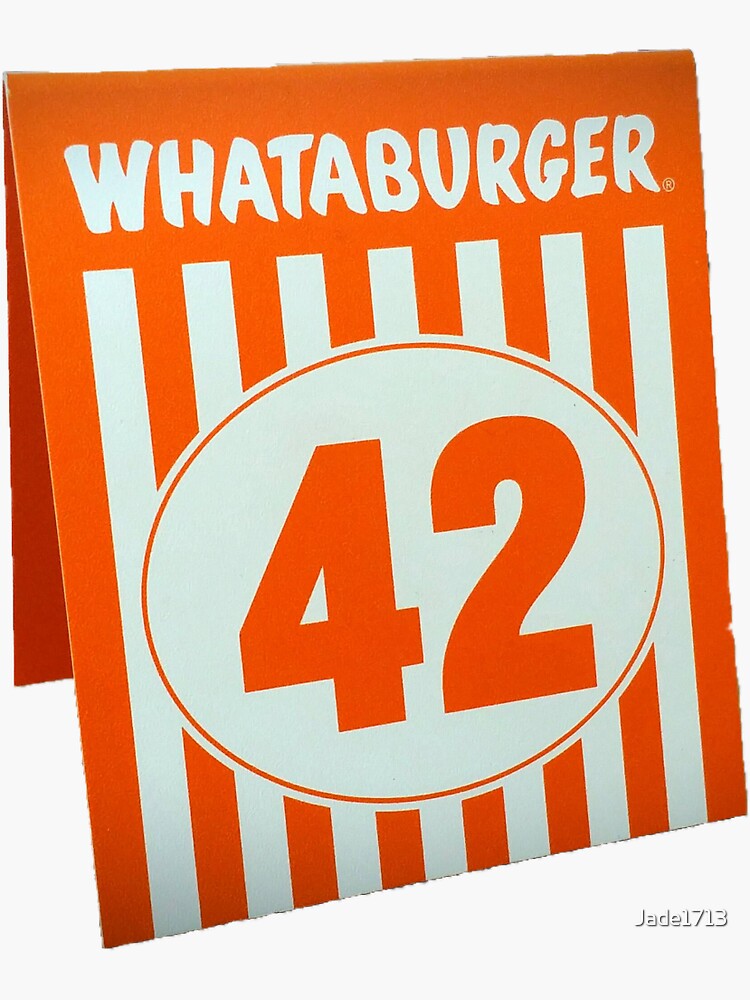  whataburger Table Tent Sticker For Sale By Jade1713 Redbubble
