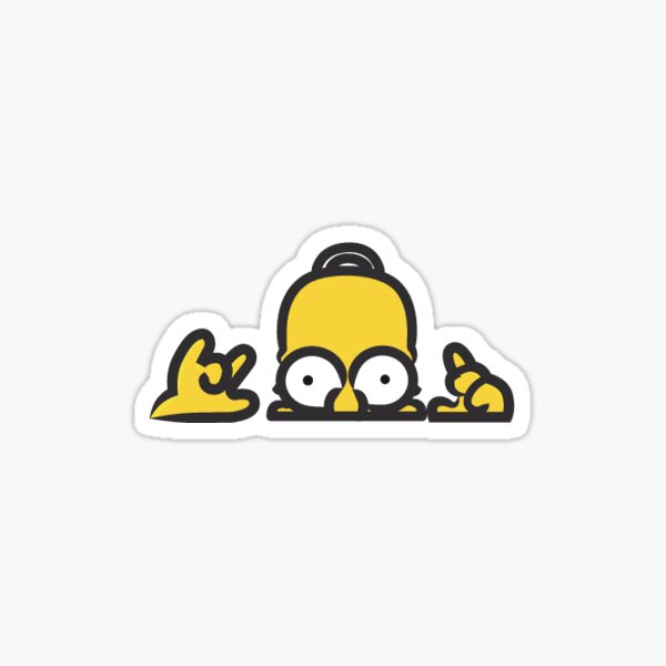 Homer Simpson Stickers | Redbubble