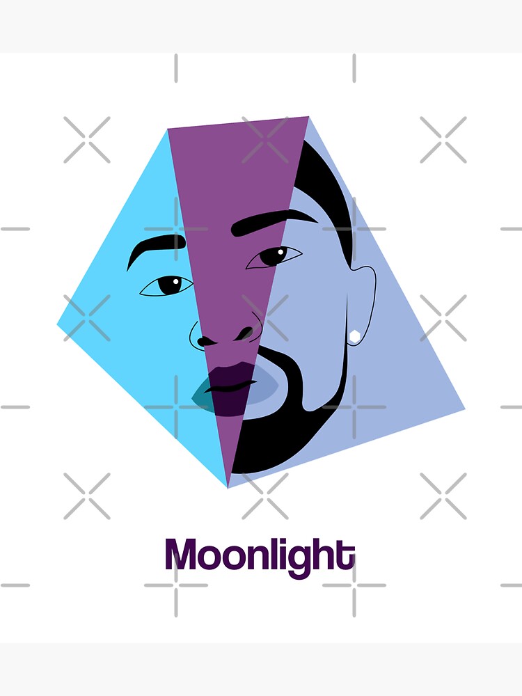 "Moonlight Movie Fan Art Design" Sticker by Rozbud | Redbubble
