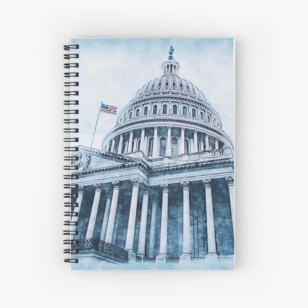 "United States Capitol" Spiral Notebook for Sale by ErianAndre | Redbubble