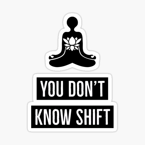 "You Don't Know Shift" Sticker for Sale by EndFinity | Redbubble