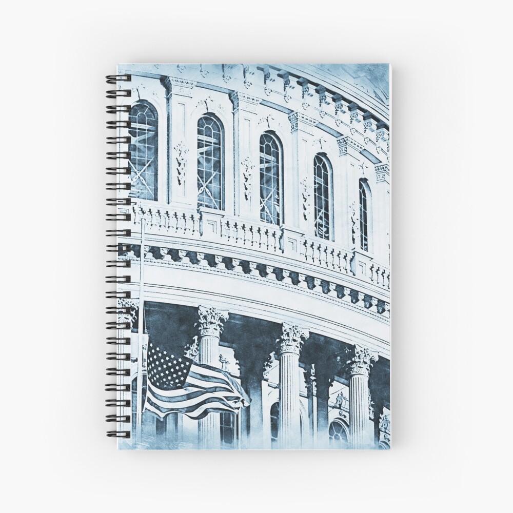 "United States Capitol" Spiral Notebook for Sale by ErianAndre | Redbubble