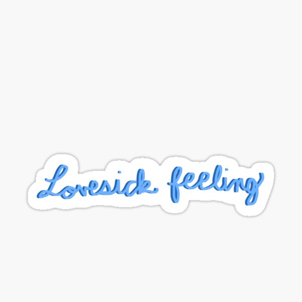 "Lovesick Feeling BLUE version (COIN)" Sticker for Sale by biancaferry ...