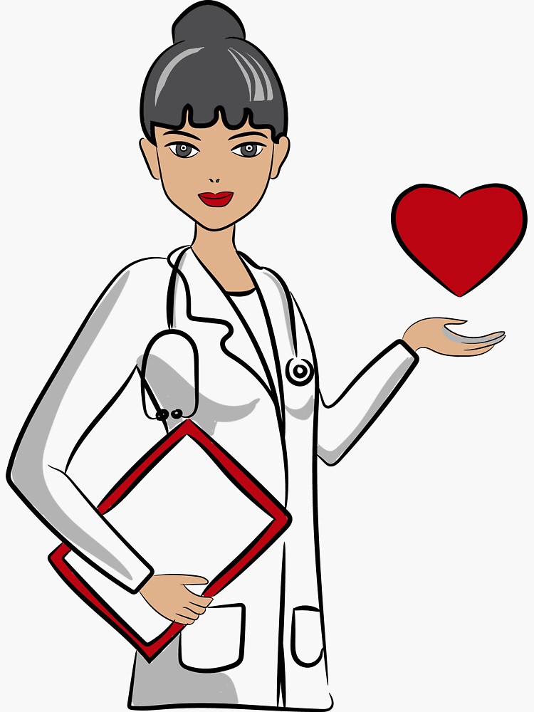 "doctor, doctor, heart, nurse, health, illness,medical" Sticker by ...