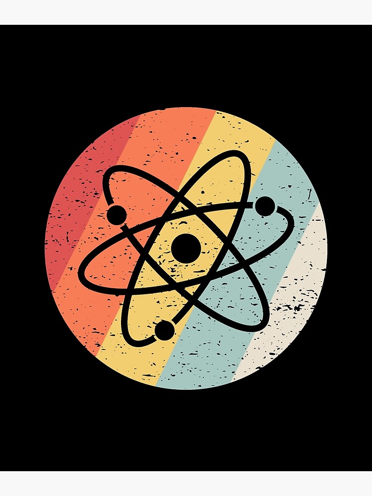 "Vintage Retro Atomic Symbol " Poster for Sale by brandonv111 | Redbubble