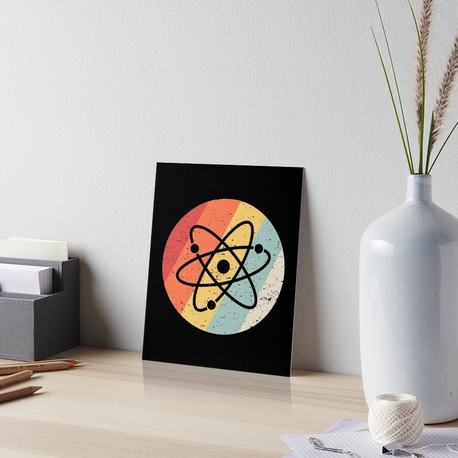 "Vintage Retro Atomic Symbol " Art Board Print for Sale by brandonv111 ...