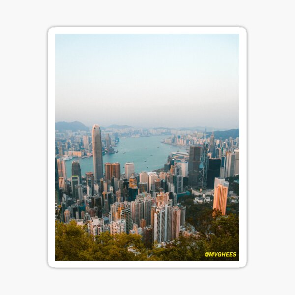 "HONG KONG " Sticker by ChoudhryMughees | Redbubble
