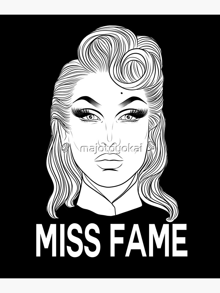 "MISS FAME" Poster by majotoyokai | Redbubble