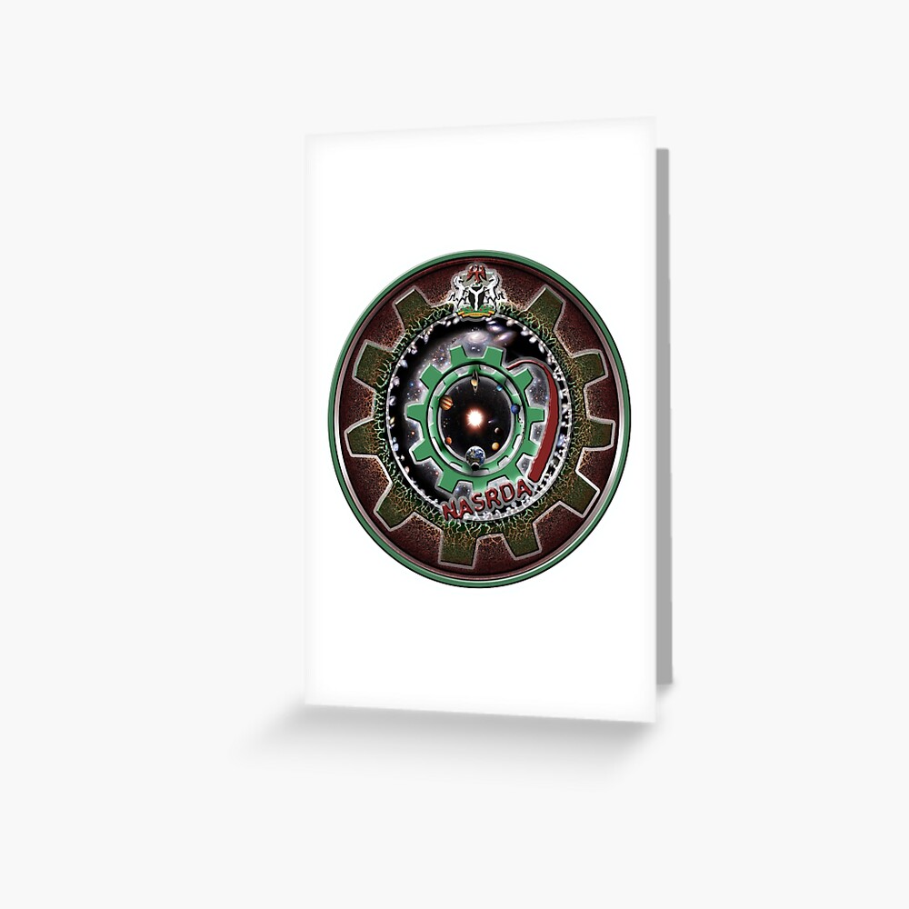 Tarjetas de felicitación «¡Logotipo de NASRDA de la Agencia Espacial de ...