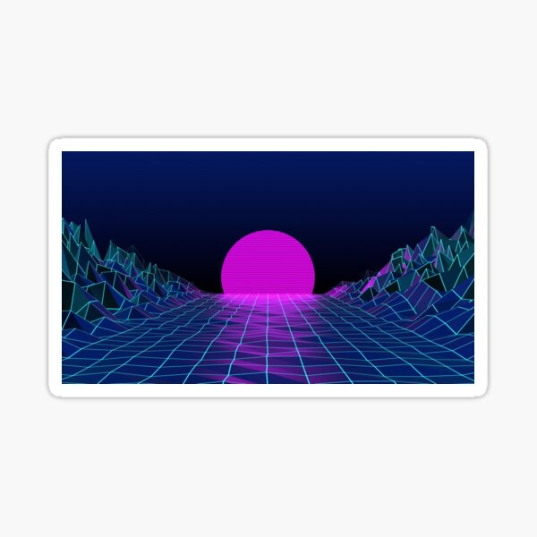 "Vaporwave" Sticker by tveird | Redbubble