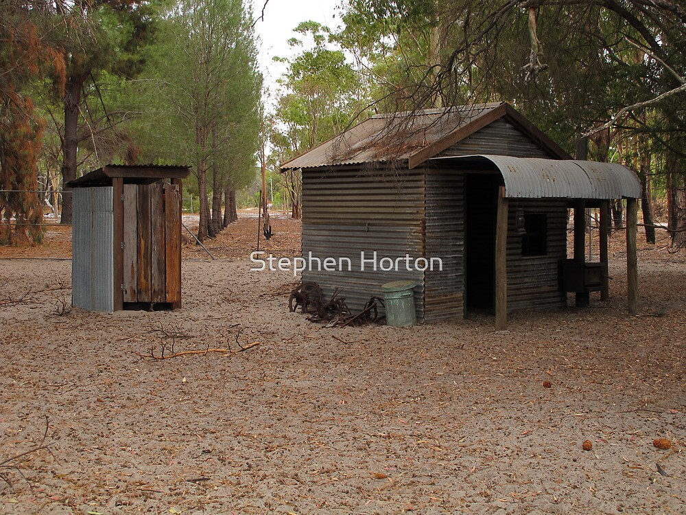 "Outback Shack & Dunny" by Stephen Horton | Redbubble