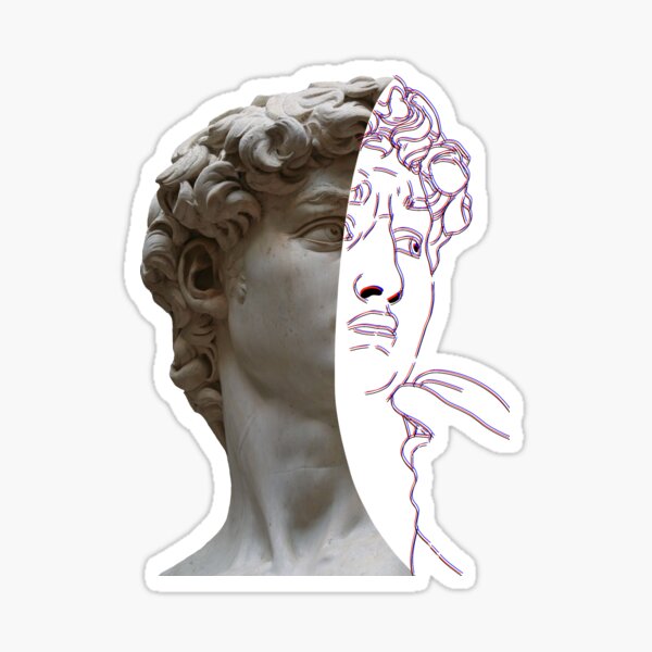 "statue of David" Sticker for Sale by KatrinaDunsire | Redbubble