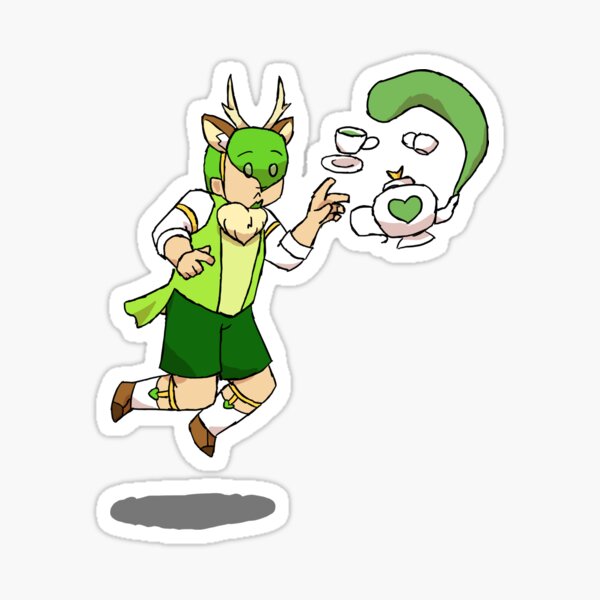 "Hero Matcha chibi" Sticker by MatchaC | Redbubble