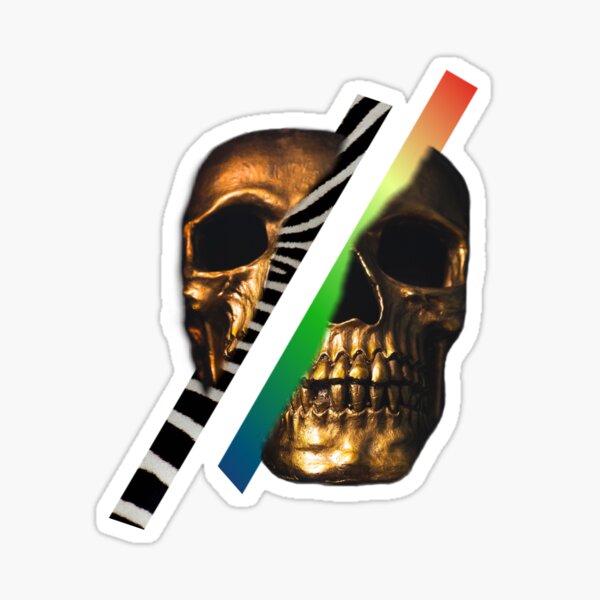 "The Gold Skull" Sticker for Sale by GodsandKings | Redbubble
