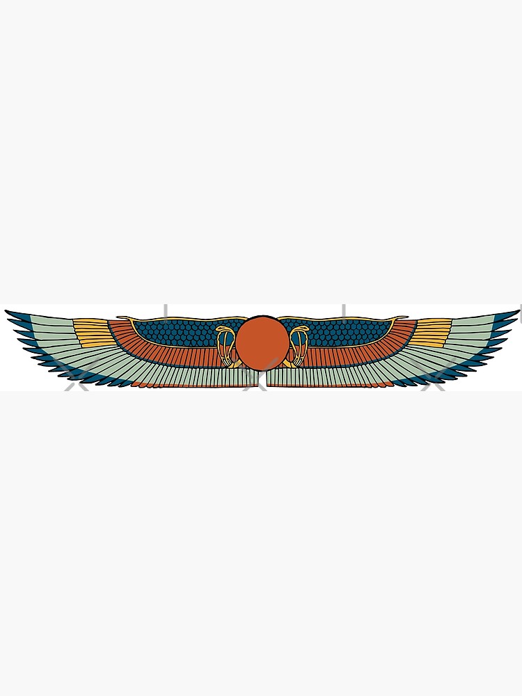 "Winged Sun Disk" Art Print for Sale by kamat-egypt | Redbubble