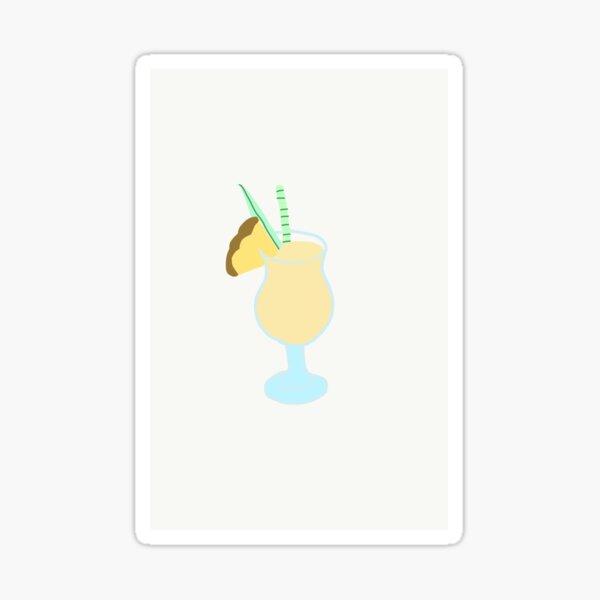 "Pina Colada" Sticker for Sale by elisakim123 | Redbubble