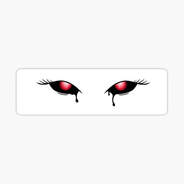 "Red eyes" Sticker for Sale by halskki | Redbubble