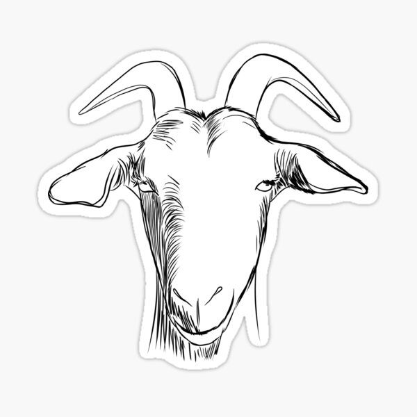 "Goat Head" Sticker by alwe-designs | Redbubble