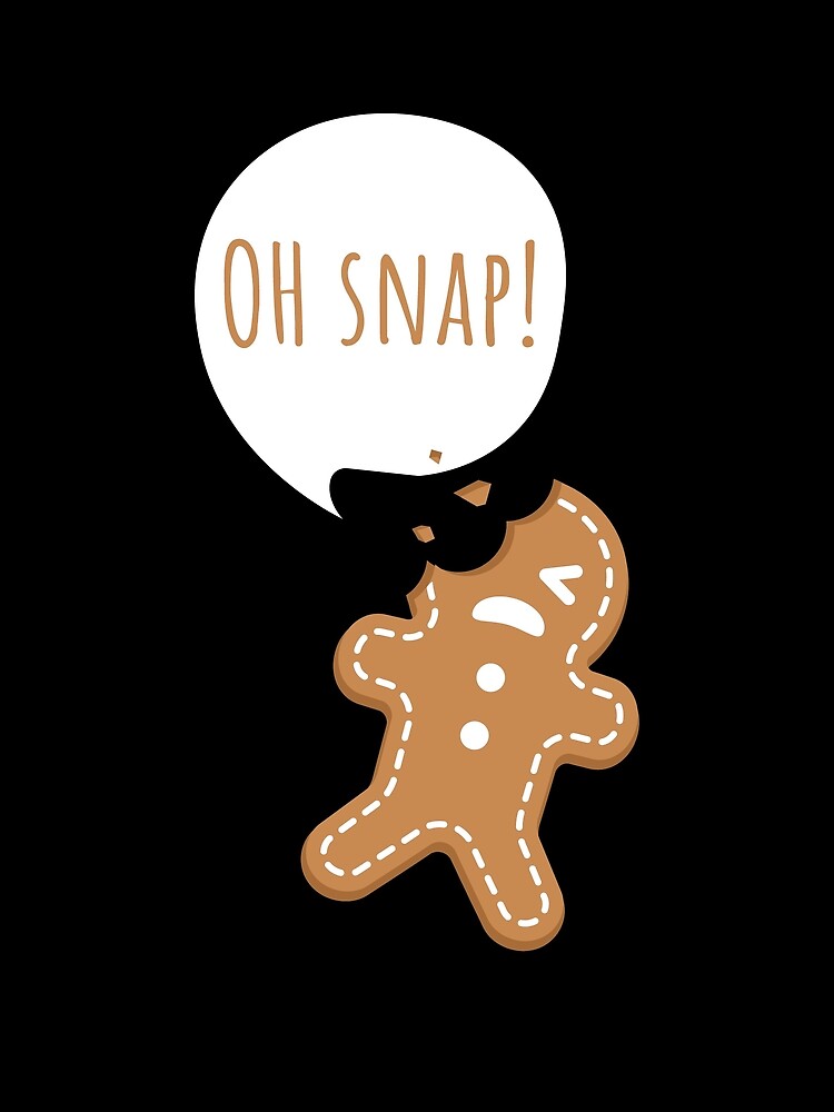 Oh Snap Gingerbread Man Premium Matte Vertical Poster sold by Ivan ...