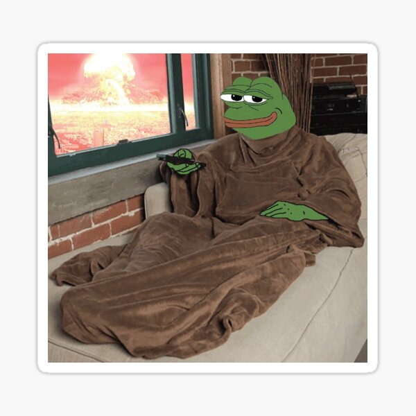"comfy pepe" Sticker for Sale by AncientMushroom | Redbubble