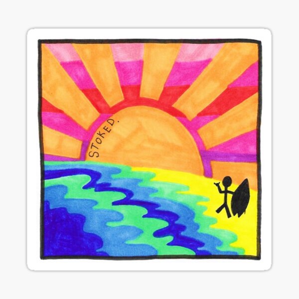 Stoked Stickers | Redbubble