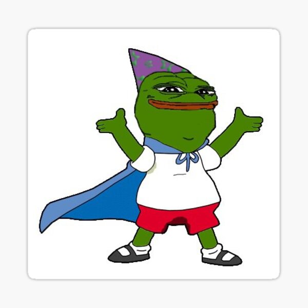 "wizard pepe" Sticker by AncientMushroom | Redbubble