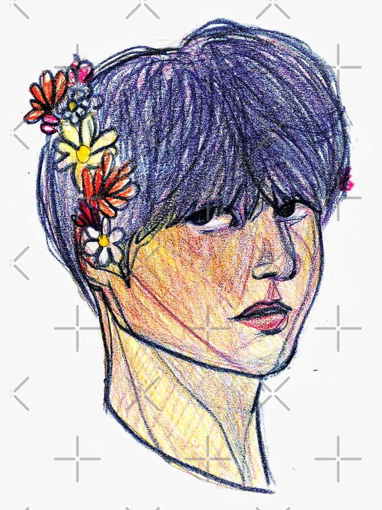 "flower boy" Sticker for Sale by HollyGDolly22 | Redbubble