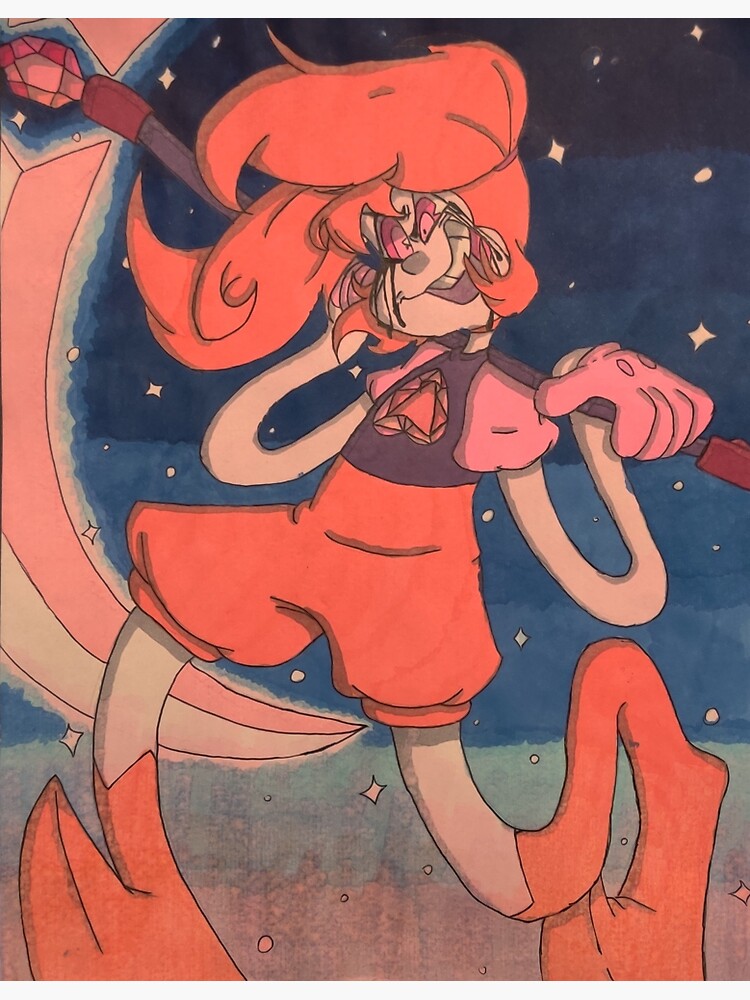 "Spinel and her scythe" Sticker for Sale by Kikisiri | Redbubble