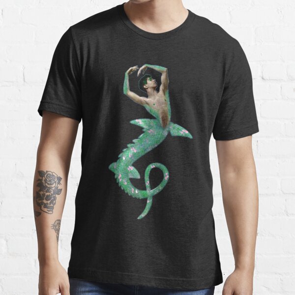 "Young Sequin Merman" T-shirt for Sale by oscargallegos | Redbubble ...