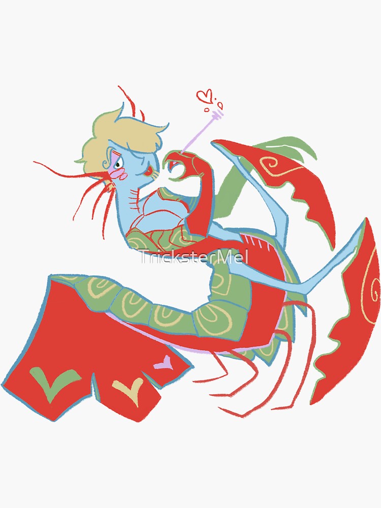 "Shrimpji " Sticker for Sale by TricksterMel | Redbubble