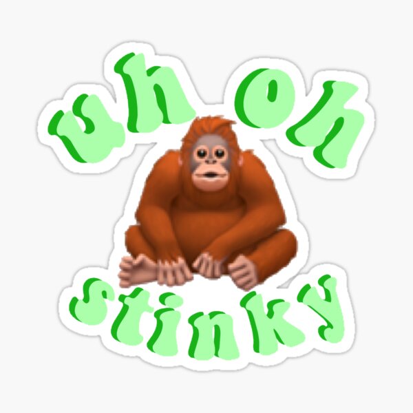 "Uh oh stinky" Sticker by kelsie11875 | Redbubble