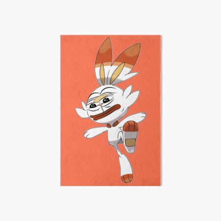 "Pepe Scorbunny - Pepemon Sword and Shield" Art Board Print for Sale by ...