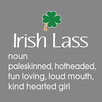 "Funny Irish Lass Definition Gift for Irish Gifts" Postcard for Sale by ...