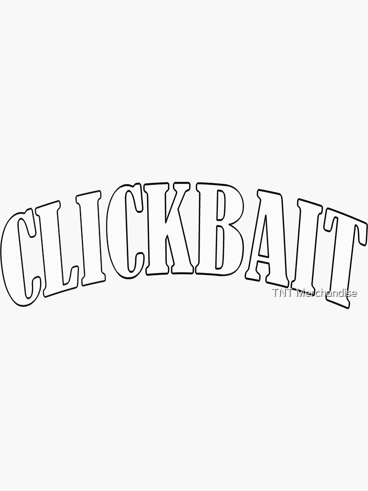 "David Dobrik "CLICKBAIT" Merch" Sticker for Sale by TNTmerchandise ...