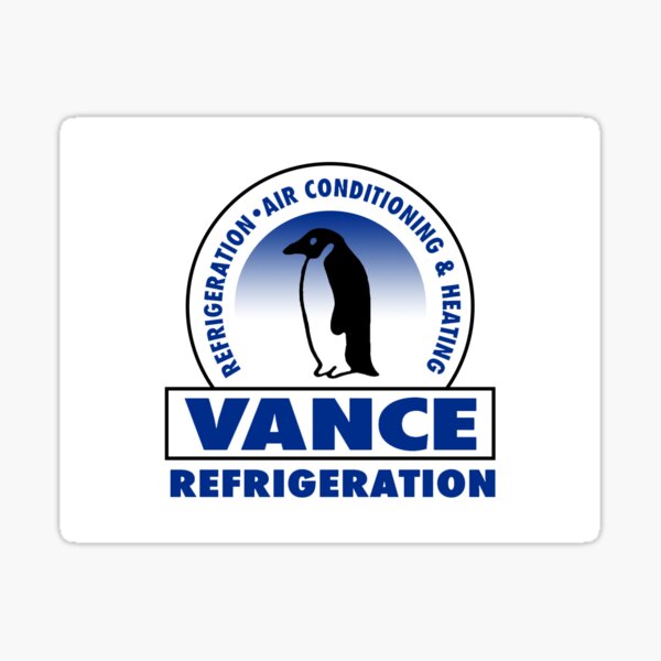 "Bob Vance, Vance Refrigeration" Sticker by johanjaime2 | Redbubble