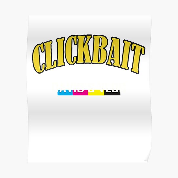 "David Dobrik "CLICKBAIT" "DAVID'S VLOG" Merch" Poster for Sale by ...